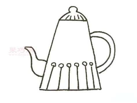 饮水壶简笔画 水壶简笔画 大山谷图库
