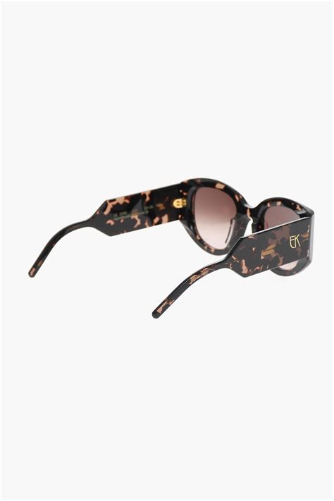Emmanuelle Khanh Tortoiseshell Effect Round Sunglasses With Gradient
