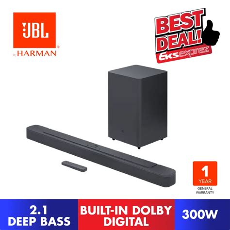 Jbl Bar Deep Bass Channel Soundbar With Wireless Subwoofer Lazada