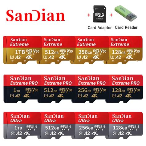 Cartão de memória de alta velocidade do flash do tf sd 2