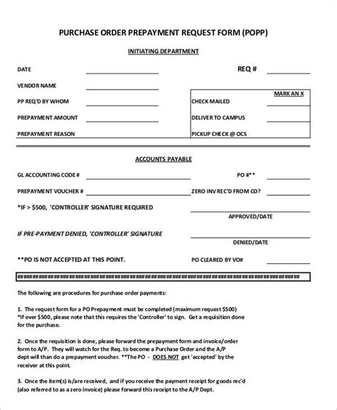 Prepayment Request Letter Sample Fill Online Printabl
