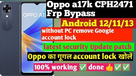 Oppo A K Frp Bypass Android Oppo Frp Bypass YouTube