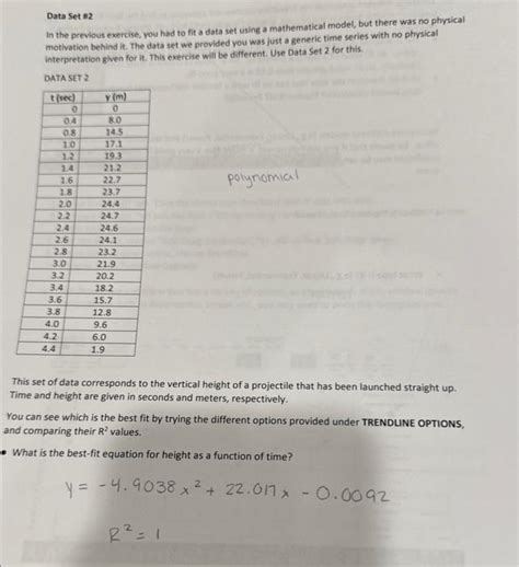 Solved Data Set 12 In The Previous Exercise You Had To Fit