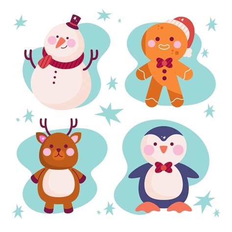 Premium Vector Christmas Characters 2