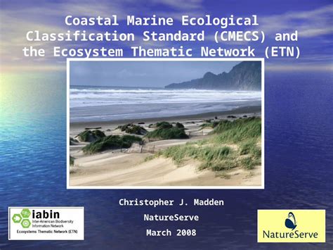 Ppt Coastal Marine Ecological Classification Standard Cmecs And The