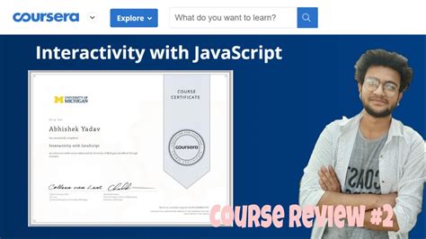 Coursera Interactivity With Javascript Course Review 2 Assignments