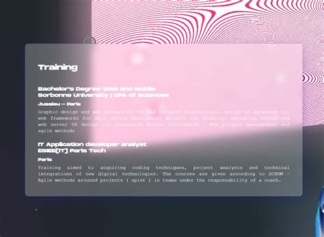 Portfolio Cv Using Threejs Gsap Html Css Showcase Threejs
