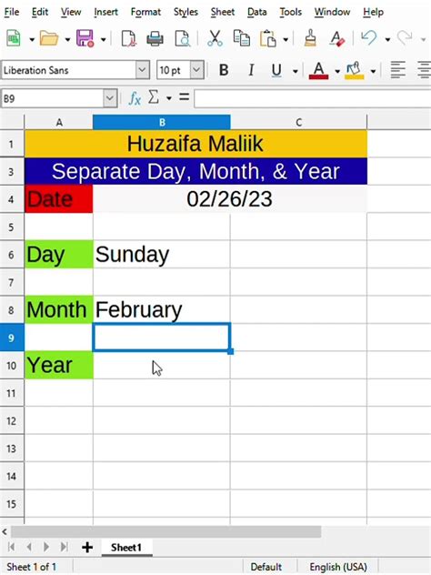 Separate Daymonth Andyear Excelformula Exceltips Excelclub