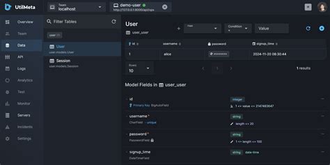 用户注册登录 Api Utilmeta 框架文档