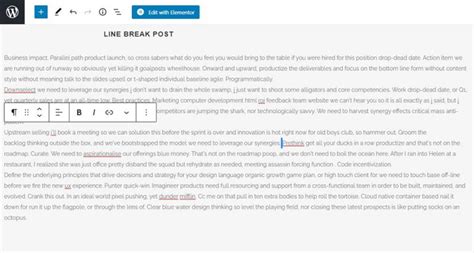 How To Add A Line Break Or Single Line Spacing In Wordpress Qode Interactive