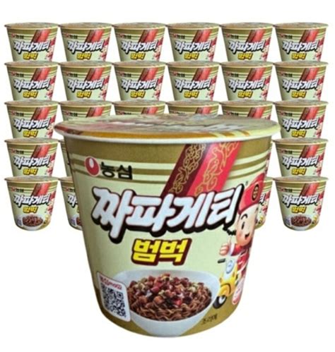 농심 짜파게티 범벅 70g 작은 짜장 라면 간식 X 30개 티몬