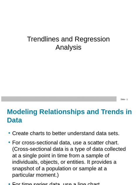 Trendlines and Regression Analysis | PDF | Linear Regression | Regression Analysis