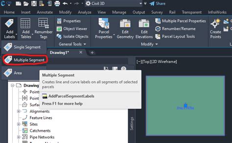 Solved Add Segment Labels On Parcel Autodesk Community