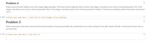 Solved 10 Problem 4 Create A Python Function FizzBuzz Which Chegg