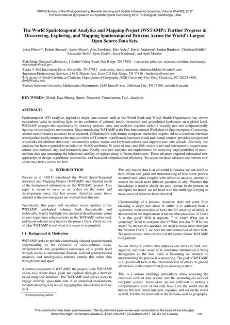 pdf the world spatiotemporal analytics and mapping project wstamp