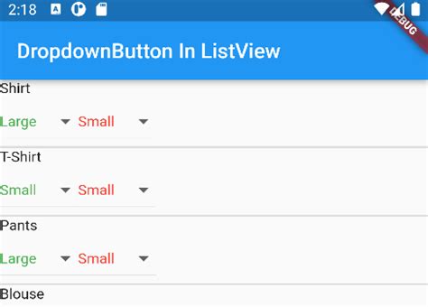Dropdown Menu With Listview Builder In Flutter Stack Overflow