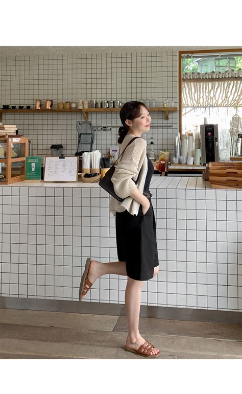 버뮤다 5부 코튼팬츠 썸머원핀턱반바지와이드핏ykk