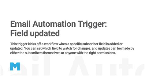 Email Automation Trigger Field Updated Mailster Knowledge Base