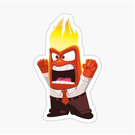 Anger Inside Out Sticker For Sale By Shonkimball Redbubble