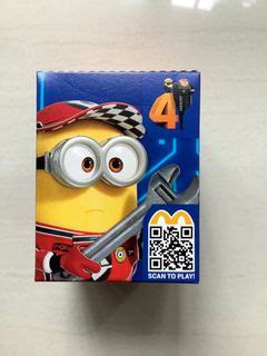 Authentic Happy Meal McDonald MacDonald Mcd Minion Toy Pit Crew Phil