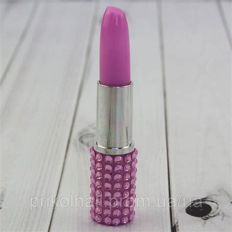 Ручка Помада з стразами рожева сувенір ціна 23 ₴ купити на Prom Ua