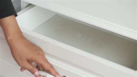 Women Hand Open And Closing A Drawer Stock Video Video Of Discovery Indoors 294127475