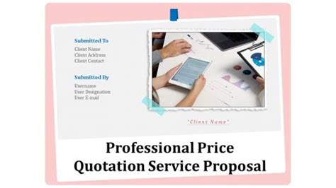 Service Quotation With Tax Powerpoint Templates Slides And Graphics