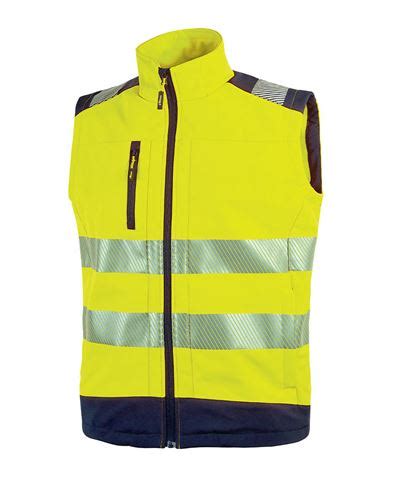 Gilet Haute Visibilité Softshell Jaune Fluo Upower