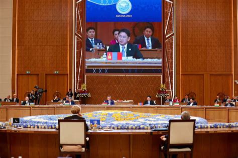 Монгол Улсын Ерөнхийлөгч У Хүрэлсүх ШХАБ ын дээд түвшний уулзалтад ажиглагчаар оролцож үг