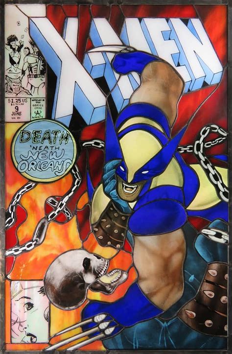 Gallery Of Artists Incredible Comic Book Stained Glass Art Borninspace