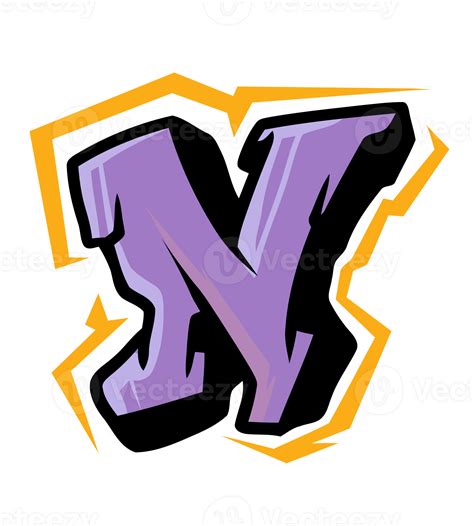 N Font Graffiti Hip Hop Typography 49987710 Png