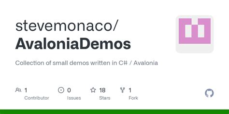 Github Stevemonacoavaloniademos Collection Of Small Demos Written