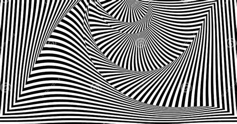 A Dynamic Black And White Striped Pattern Creating A Hypnotic Optical Illusion With Wavy