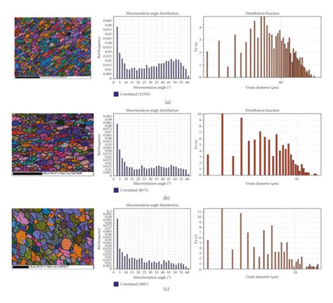 Orientation Imaging Grain Boundary Maps Left Column Their