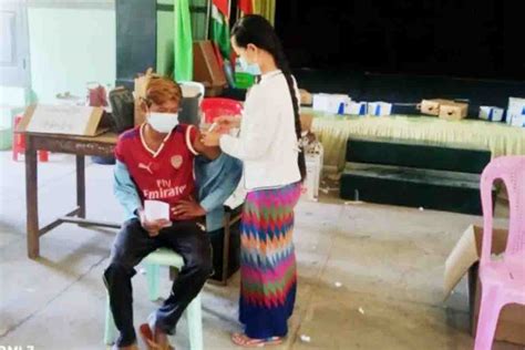 တောင်သာမြို့နယ်အတွင်း၌ အသက်၁၈နှစ်နှင့်အထက် ပြည်သူများအား တတိယအသုတ