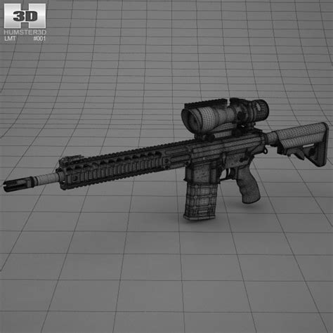 Lmt L129a1 3d模型 下载 武器 On