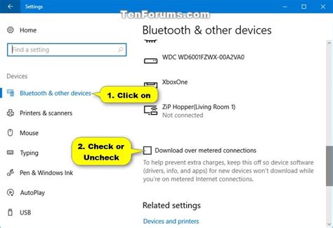 Turn On Or Off Device Software Over Metered Connection In Windows Tutorials