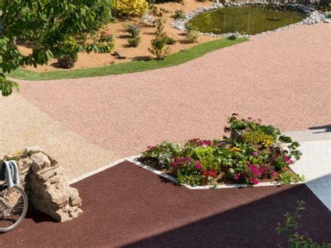 Aménager une cour moderne avec une composition de graviers colorés