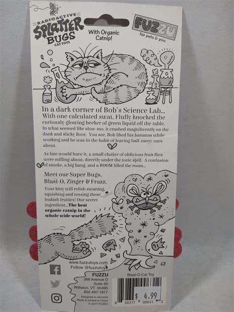 Splatter Bugs Catnip Toy