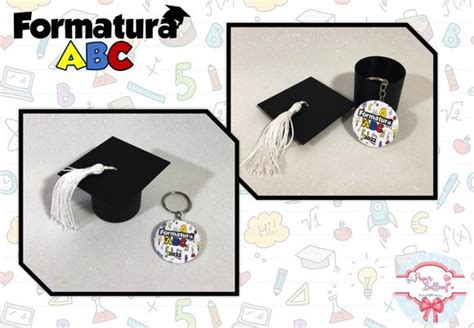 Formatura Abc Capelo Chaveiro Personalizado Elo7