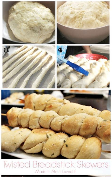 Twisted Breadstick Skewers