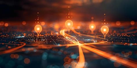 Premium Photo Digital Mapping Technology With Gps Tracking For