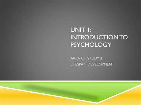 Ppt Unit 1 Introduction To Psychology Powerpoint Presentation Free