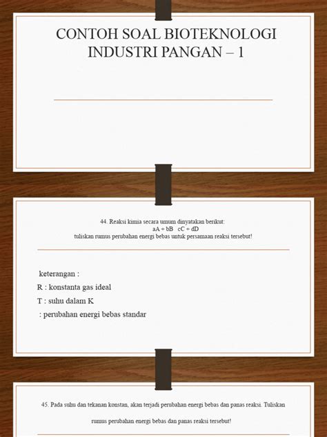 Contoh Soal Bioteknologi Industri Pangan 1 Pdf