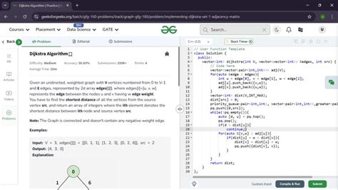 Gfg160 Gfg160 Geekstreak2025 Geeksforgeeks Dsa Graphalgorithms