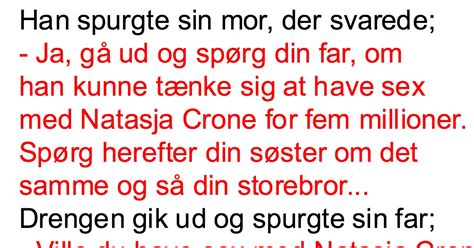 Drengen Spørger Sin Far Om Han Vil Have Sex Med Natasja Crone Morens Reaktion Er Genial