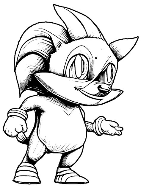 Vector Sonic Coloring Pages