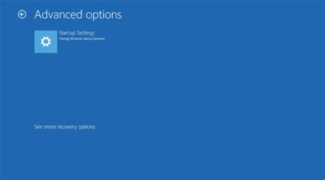 Click Startup Settings