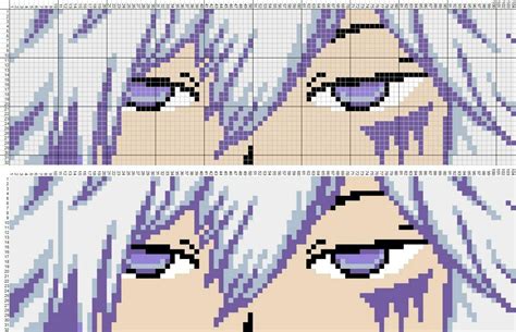 Схемы по клеточкам аниме Zefirka Club фото и картинки