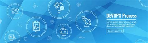 Devops 图标集 开发操作 Web 标题横幅图库矢量图作者：© Bearsky23 300451042